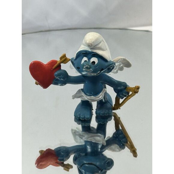 Toys | Vintage Schleich The Smurfs Cupid Smurf Pvc Figure Peyo 198 ...